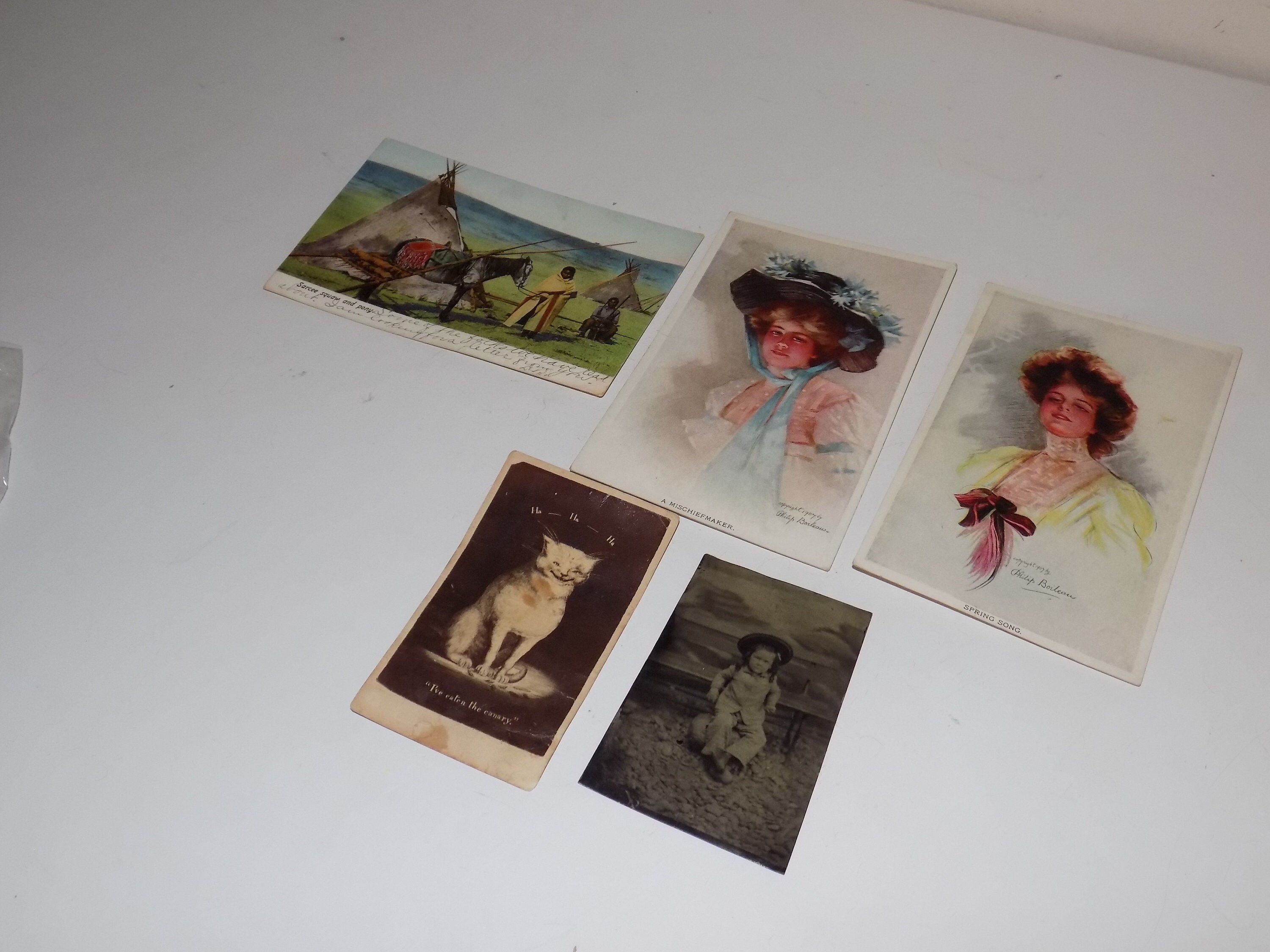 Vintage Postcard Tin Type Photo Collection | Etsy