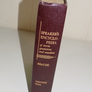 Vintage 1955 Speakers Encyclopedia Jacob M. Braude - Etsy