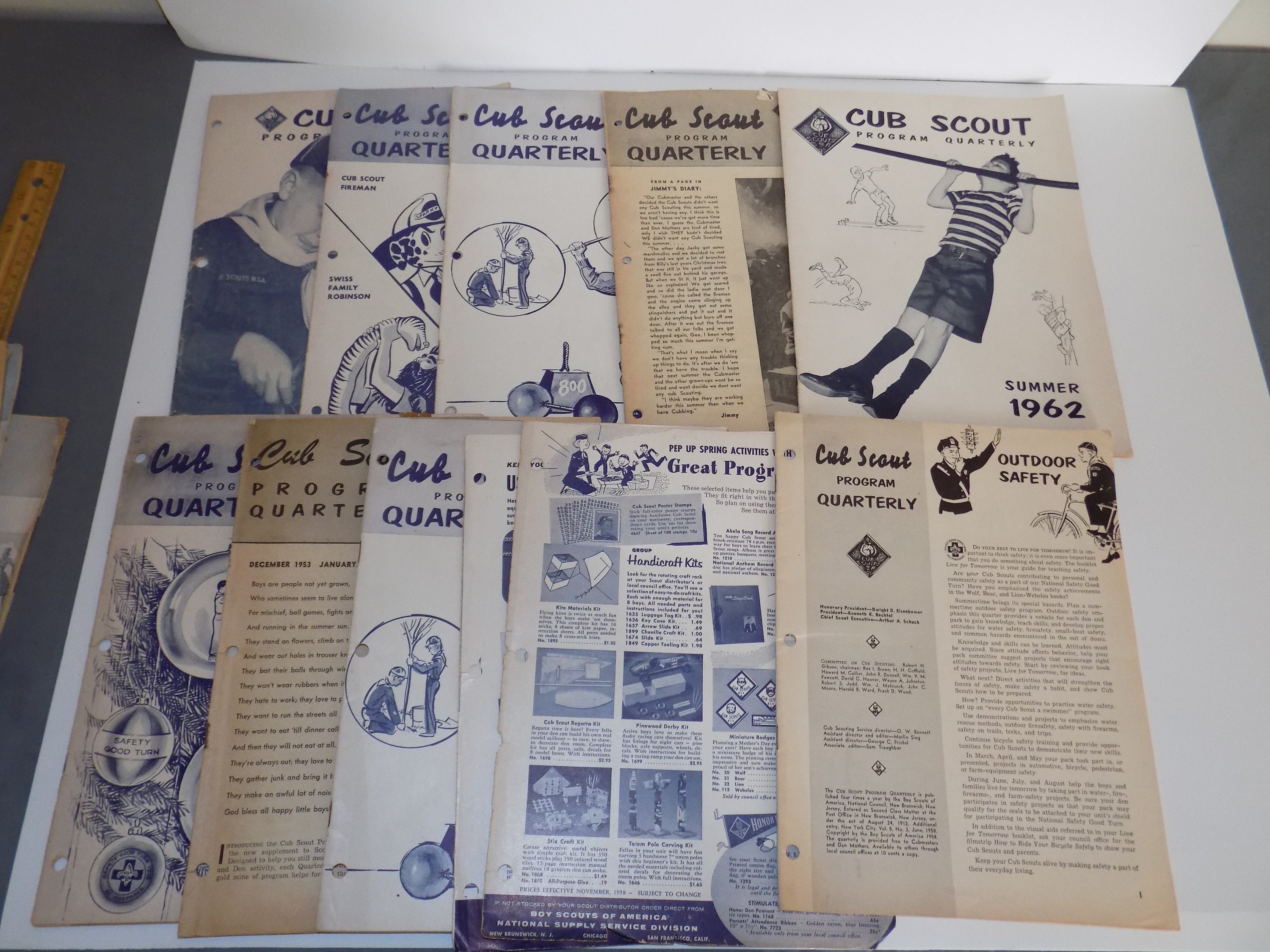 Vintage 1950s BSA Cub Scout Program Quarterly Scouting - Etsy