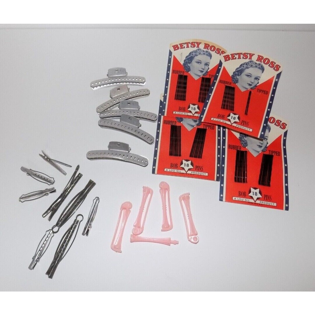 Vintage Hair Styling Accessories Betsy Ross Bob Pins Rollers Clips - Etsy