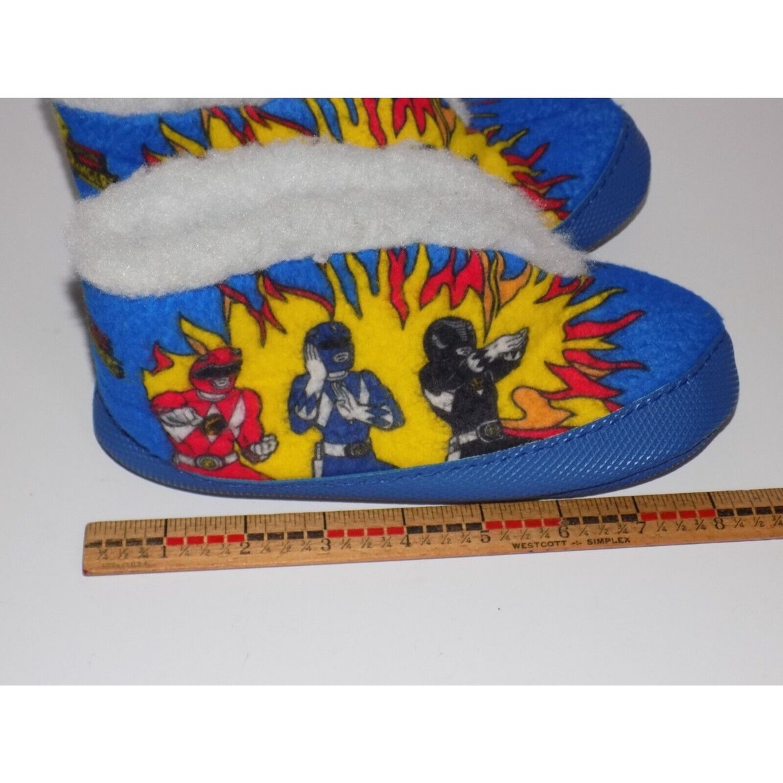 Vintage Mighty Morphin Power Rangers Kids Slippers Size 2-3 - Etsy