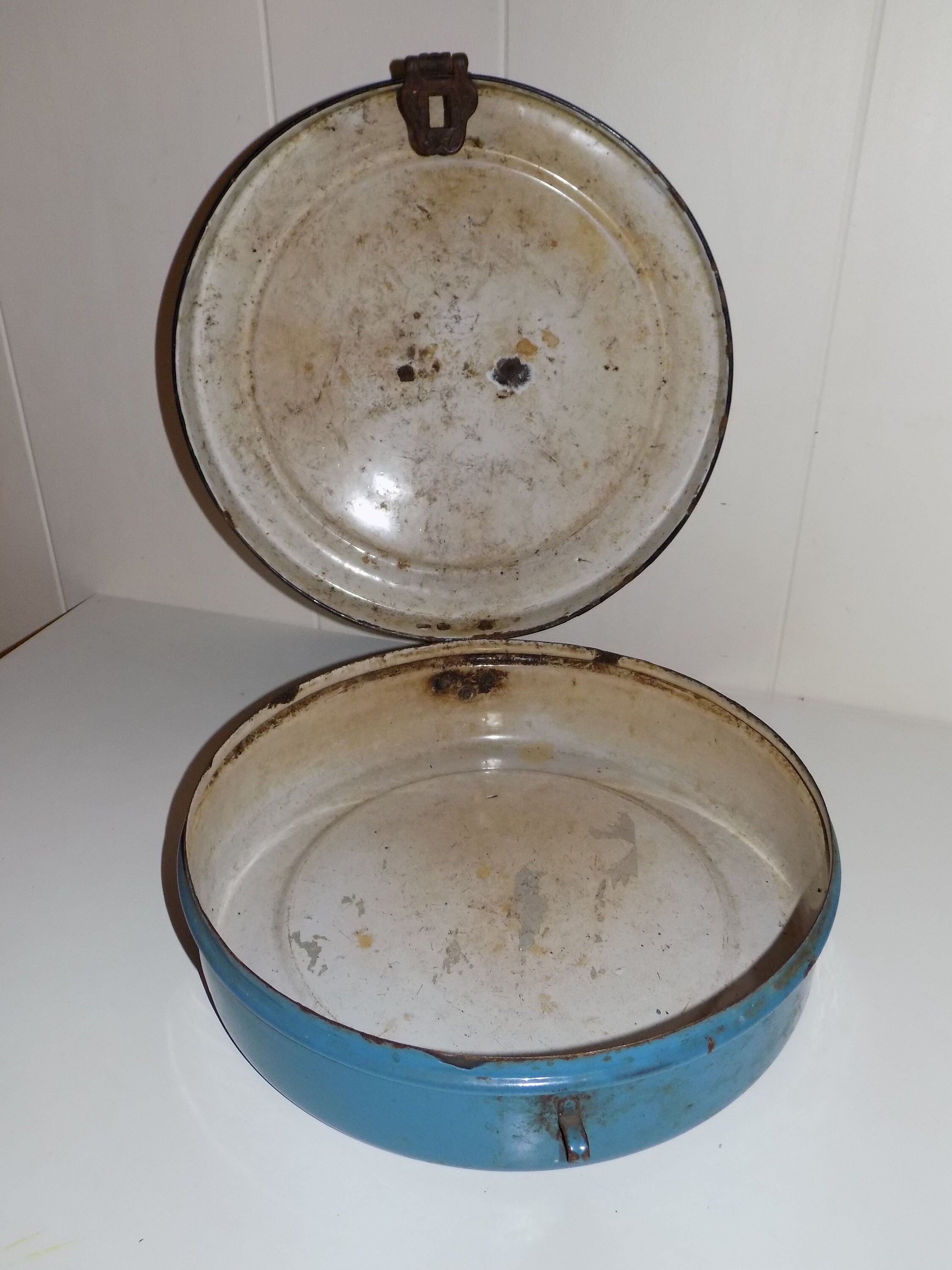 Vintage German Enamelware Bread Box | Etsy