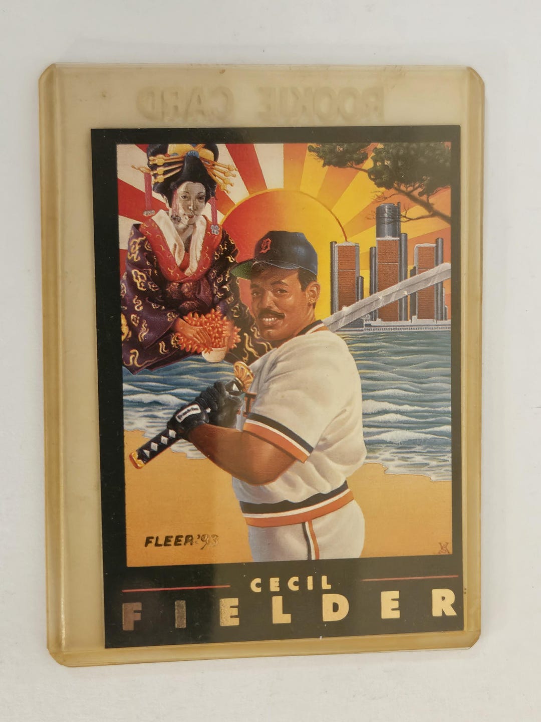 1993 Fleer Pro Vision Series 2 Cecil Fielder Samurai Art Card No ...