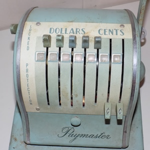 Vintage Paymaster Series S-1000 Check Printer Writer With Key Parts ...