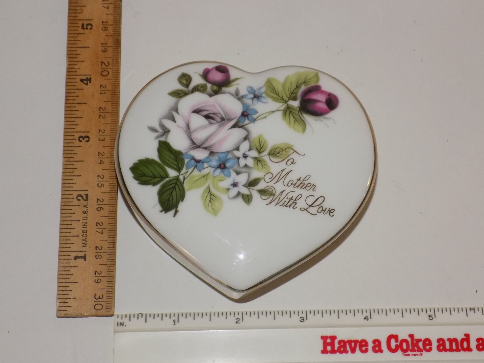 Vintage Lego Heart Shaped Trinket Box to Mother With Love | Etsy