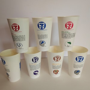 Vintage 7 Eleven Football Player Slurpee Cup Collection - Etsy