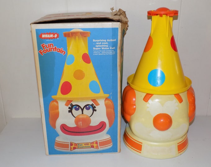 Vintage Wham-o Fun Fountain Clown Hat Sprinkler With Box - Etsy
