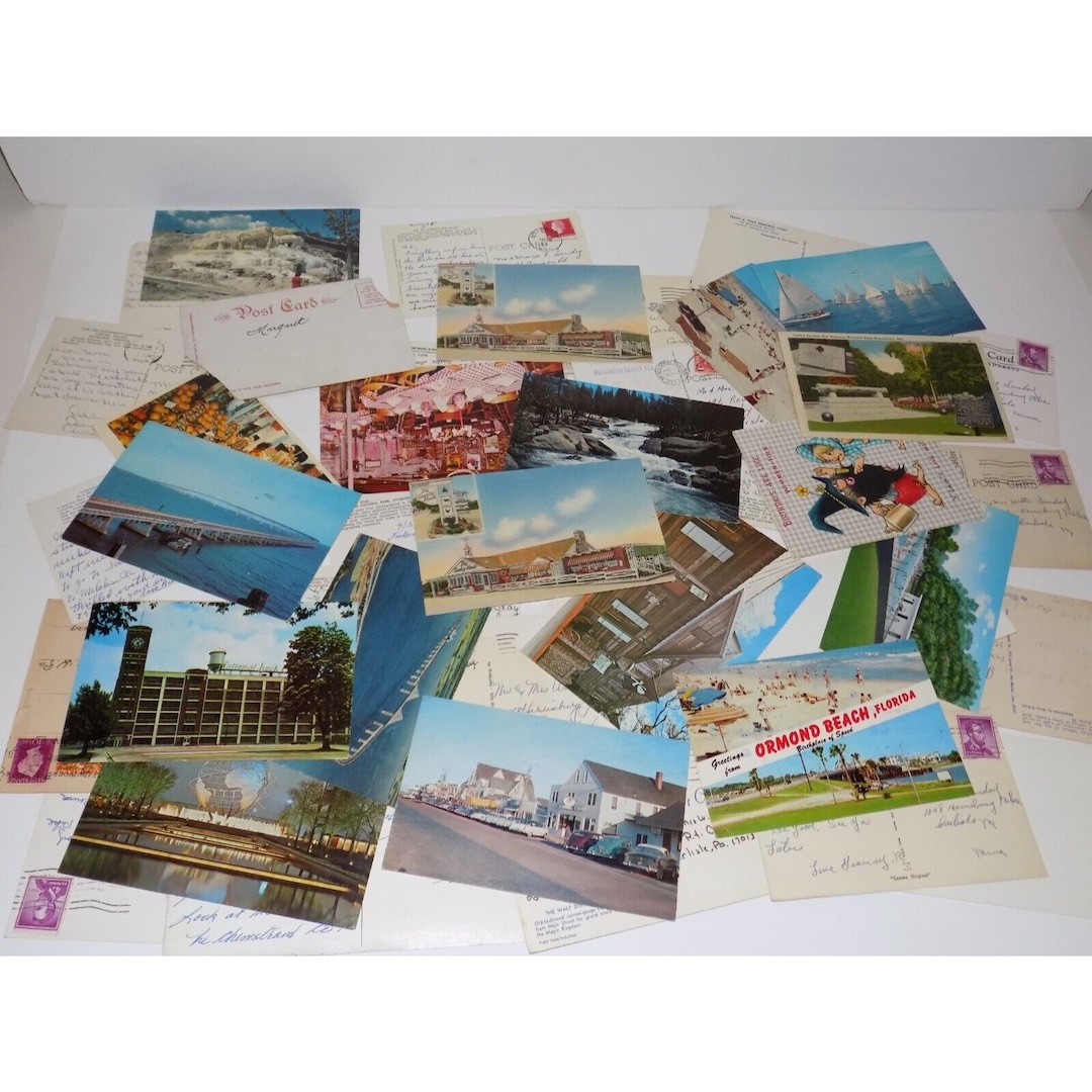 Vintage 1960s Post Card Collection - Etsy