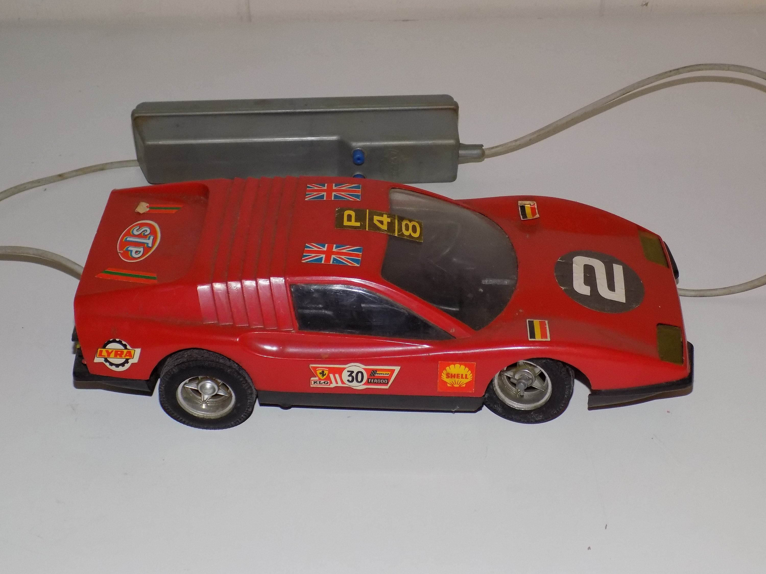 Vintage Lyra Remote Control Ferrari Race Car Greece - Etsy