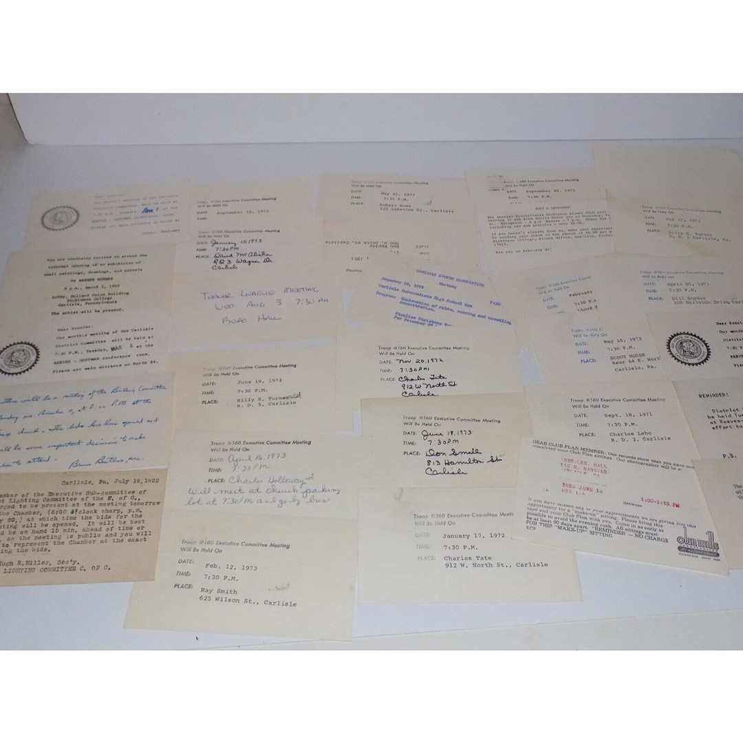Vintage Appointment Reminder Postcards Meeting Notification BSA - Etsy