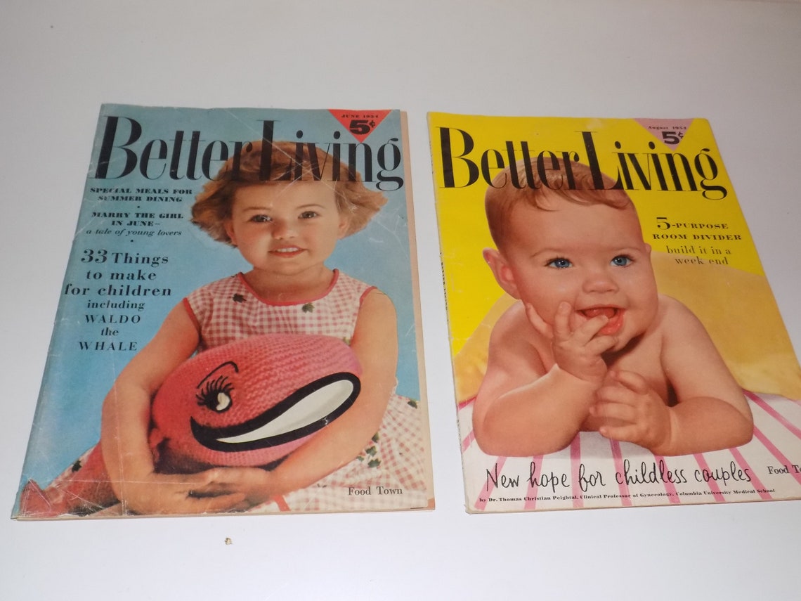 Vintage Better Living Magazine June August 1954 | Etsy