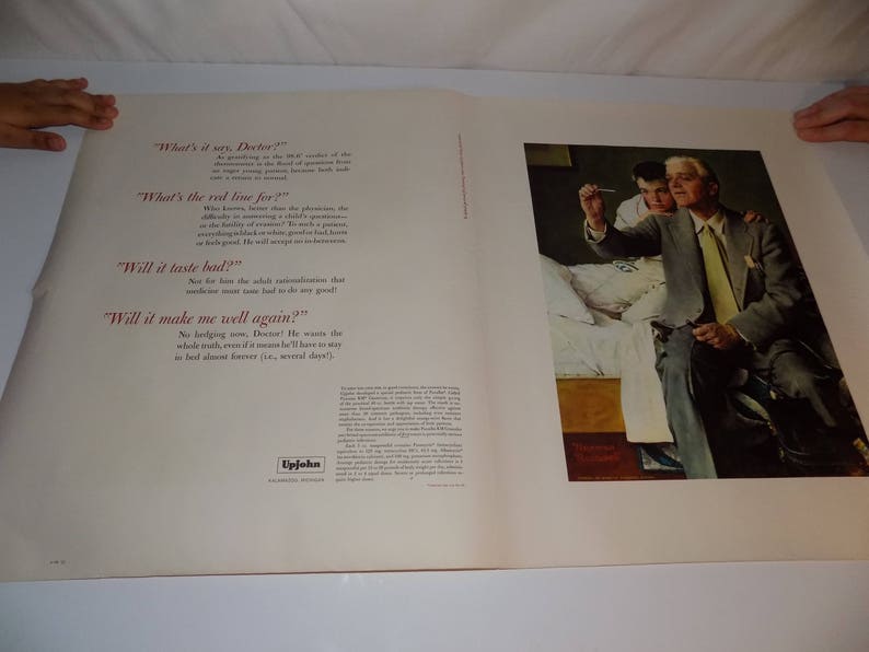 Vintage Norman Rockwell Pictures Upjohn Company | Etsy