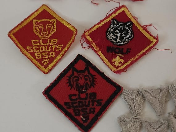 Vintage BSA Cub Scout Patches and Pin Lot - Gem