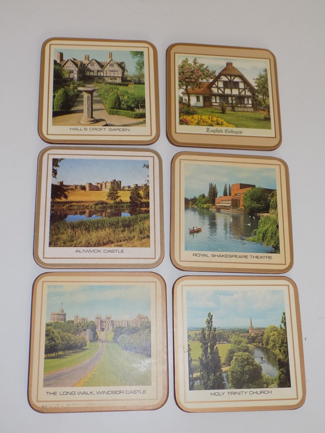 Vintage UK Attractions Coasters - Etsy
