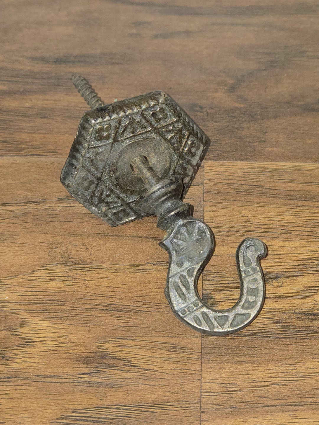 Vintage Decorative Cast Iron Ceiling Hook With Base - Etsy