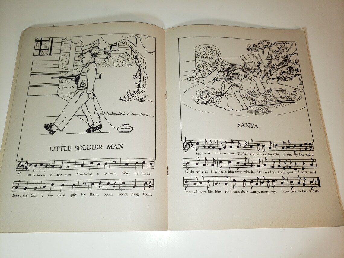 Vintage Paint a Song and Play It Coloring Music Books - Etsy