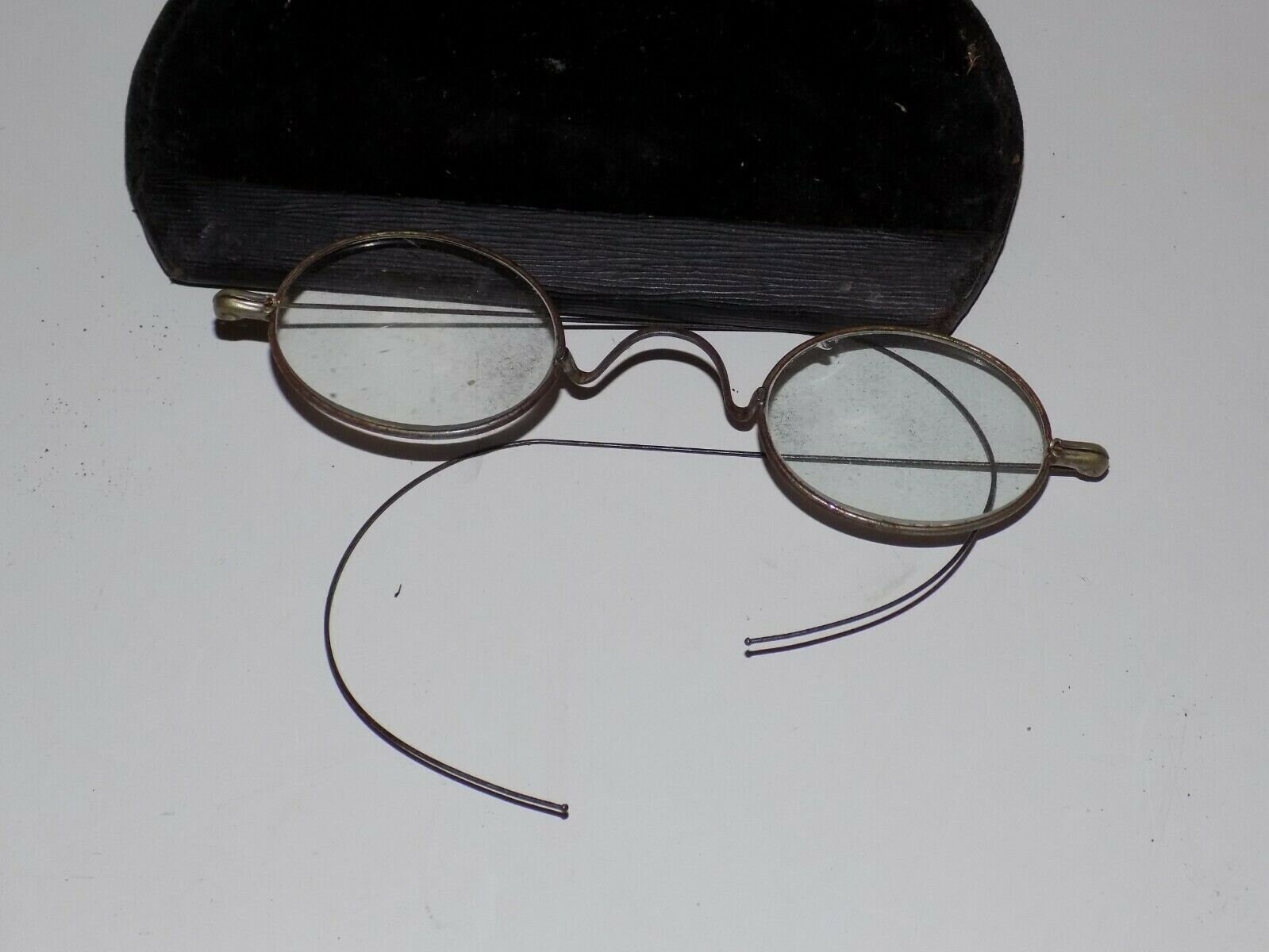 Vintage Wire Frame Eyeglasses Glasses With Hard Case | Etsy