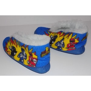Vintage Mighty Morphin Power Rangers Kids Slippers Size 2-3 - Etsy