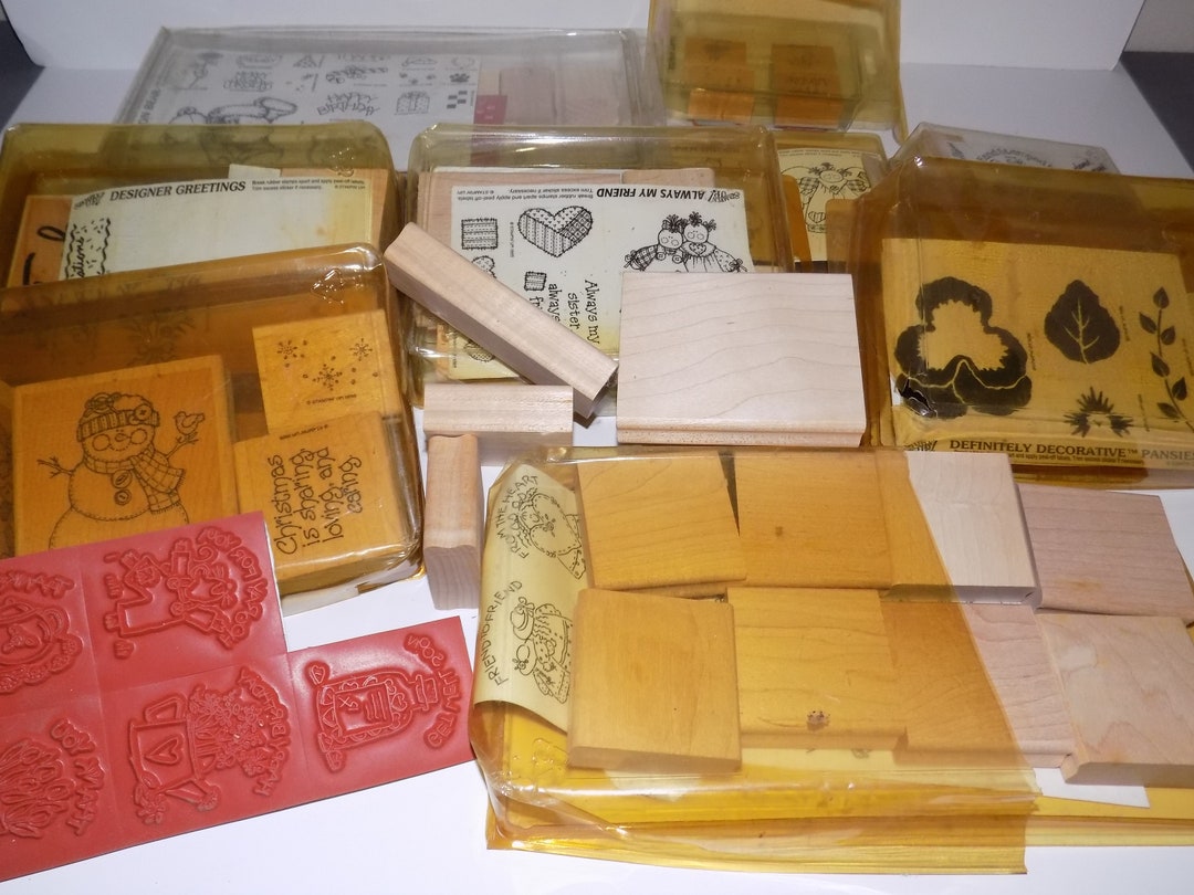 Stampin' up Wood Rubber Stamp Collection - Etsy