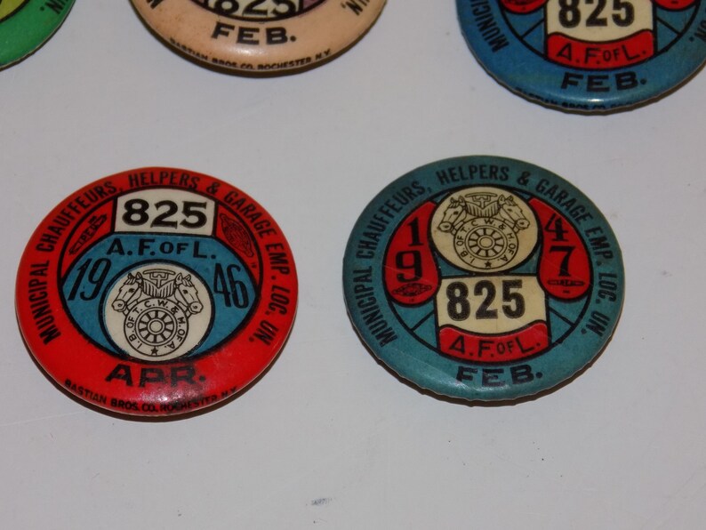 Vintage AF of L 825 Teamsters Pins 1945-1947 - Etsy