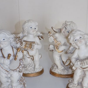 Vintage K's Collection Cherub Angels Musical Instruments - Etsy