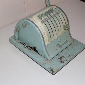 Vintage Paymaster Series S-1000 Check Printer Writer With Key Parts ...