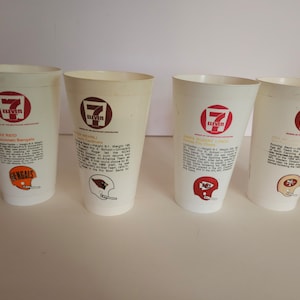 Vintage 7 Eleven Football Player Slurpee Cup Collection - Etsy