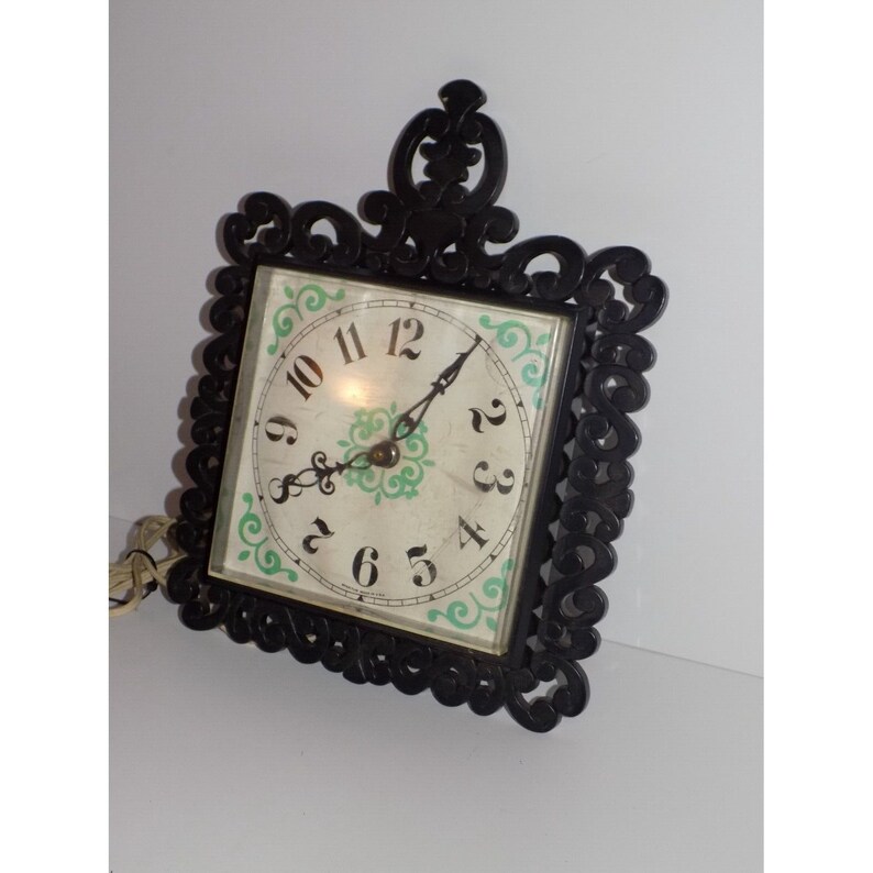 Vintage Spartus Wall Clock Retro Kitchen - Etsy