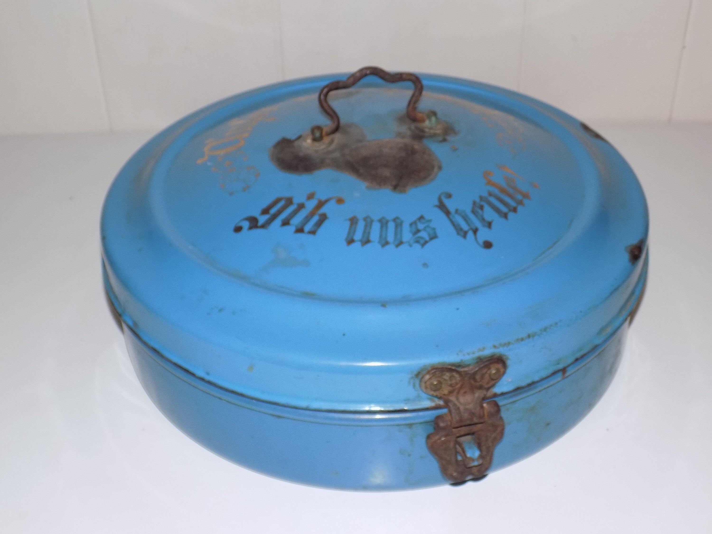 Vintage German Enamelware Bread Box | Etsy