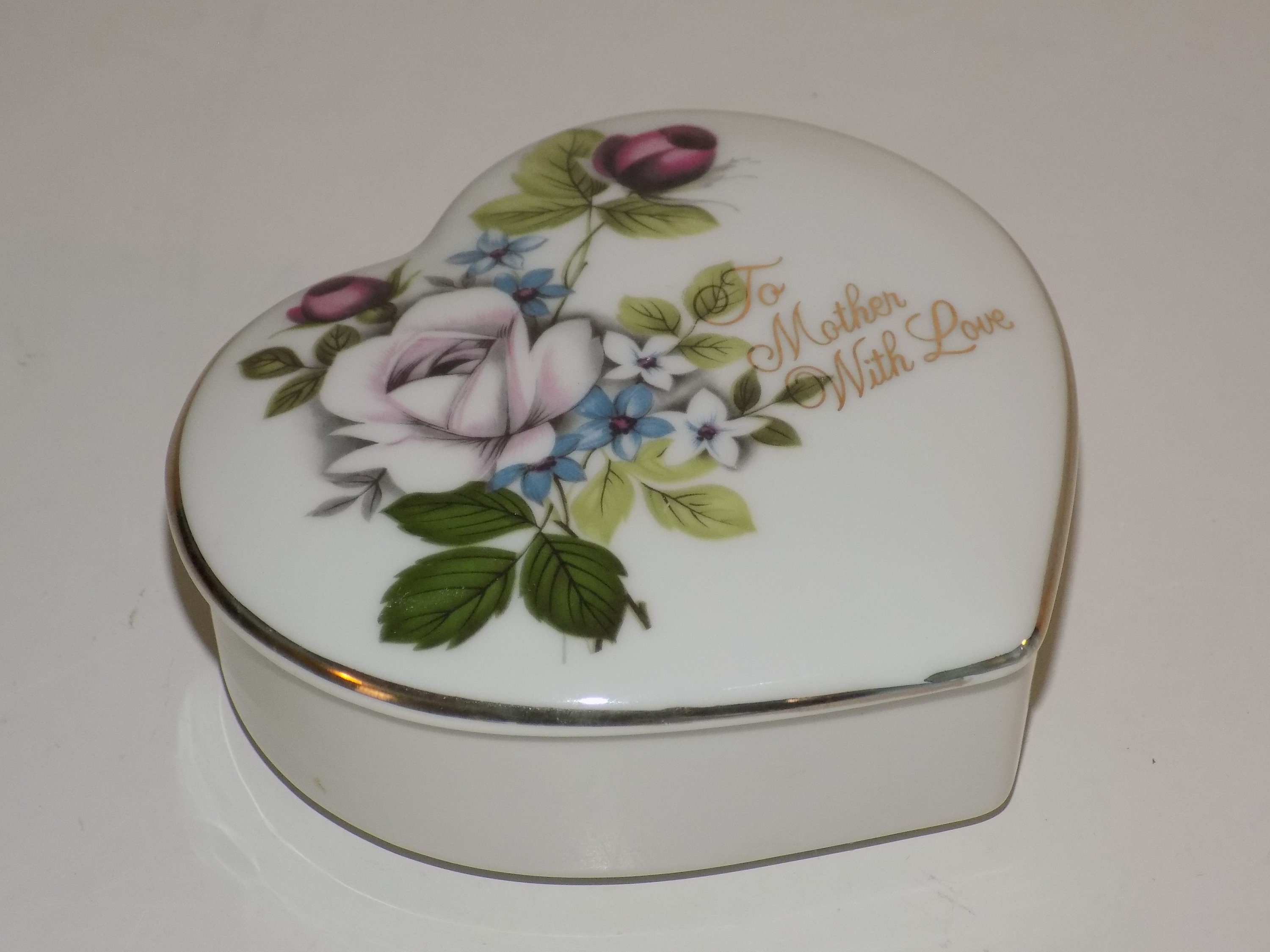 Vintage Lego Heart Shaped Trinket Box to Mother With Love | Etsy