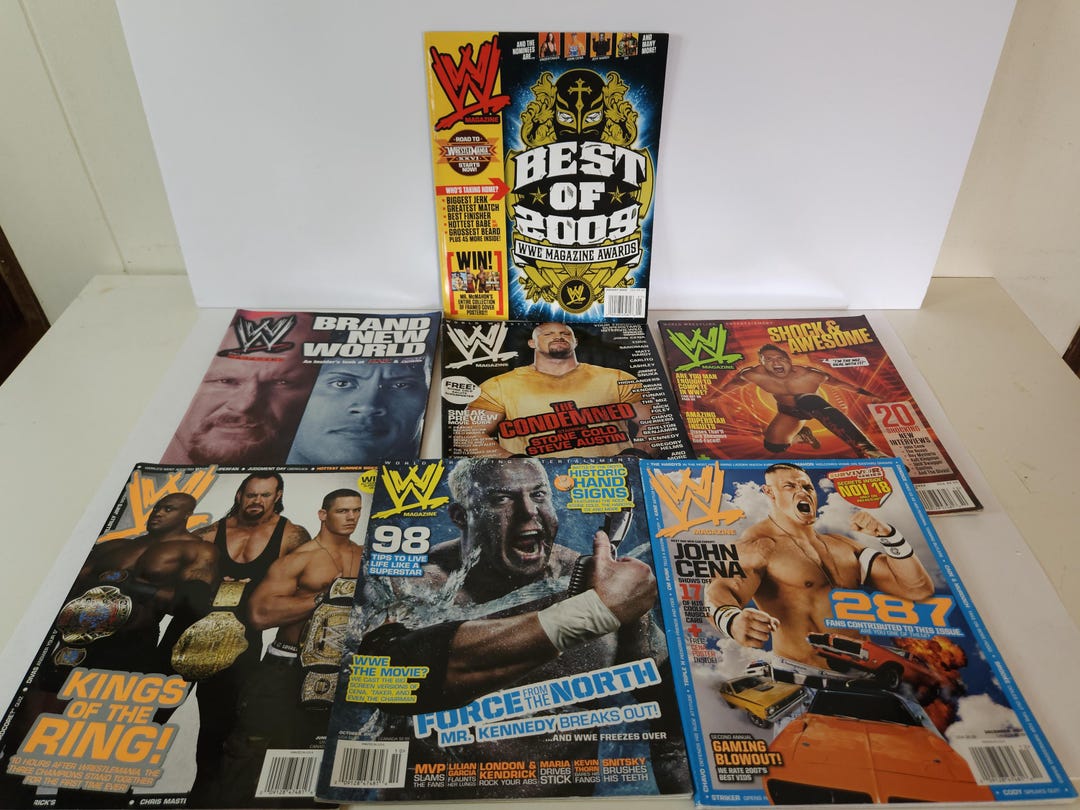 WWE Wrestling Magazine Lot 2002-2010 - Etsy