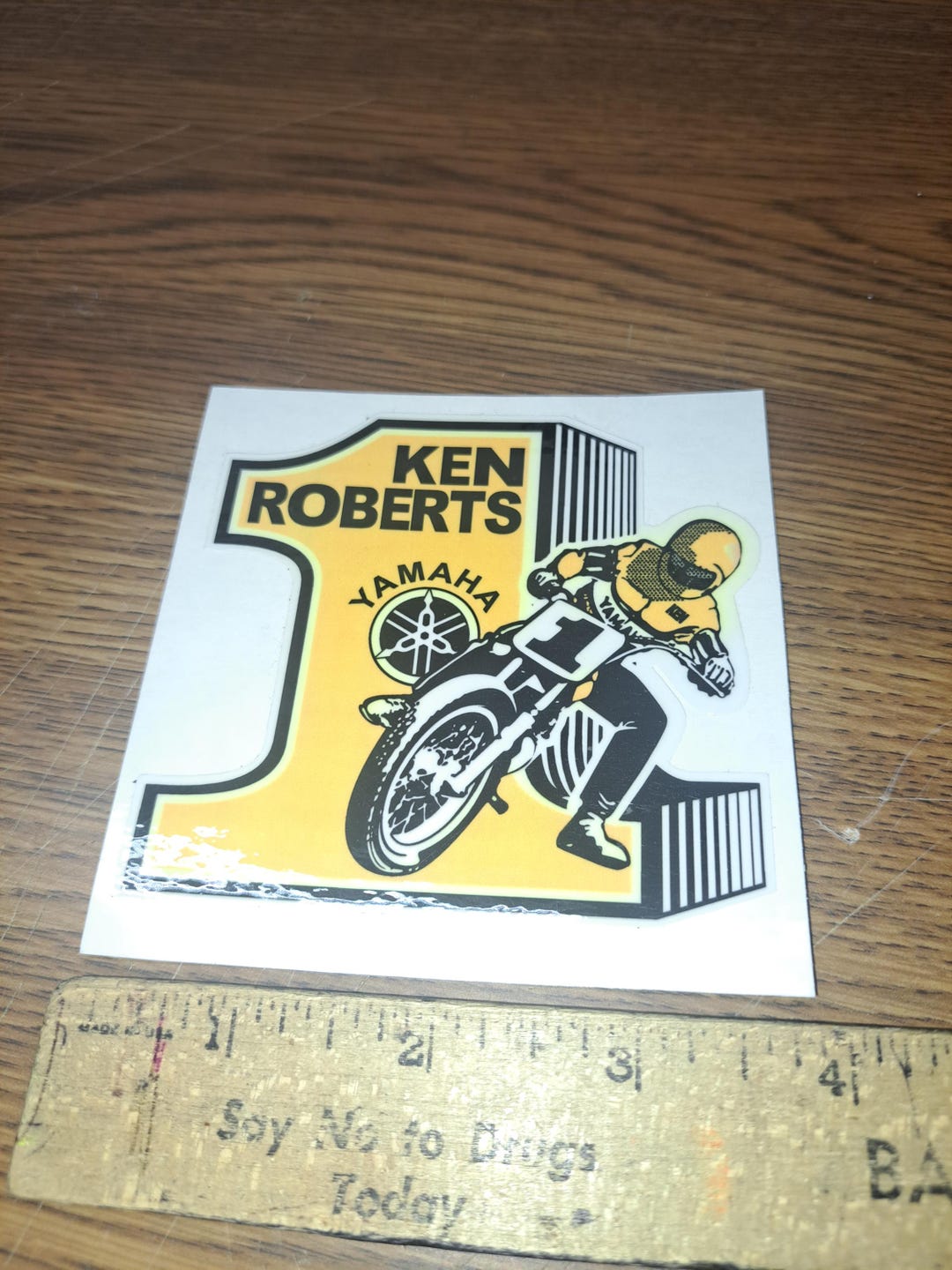 Vintage Flat Track #1 Racing Decal - Etsy