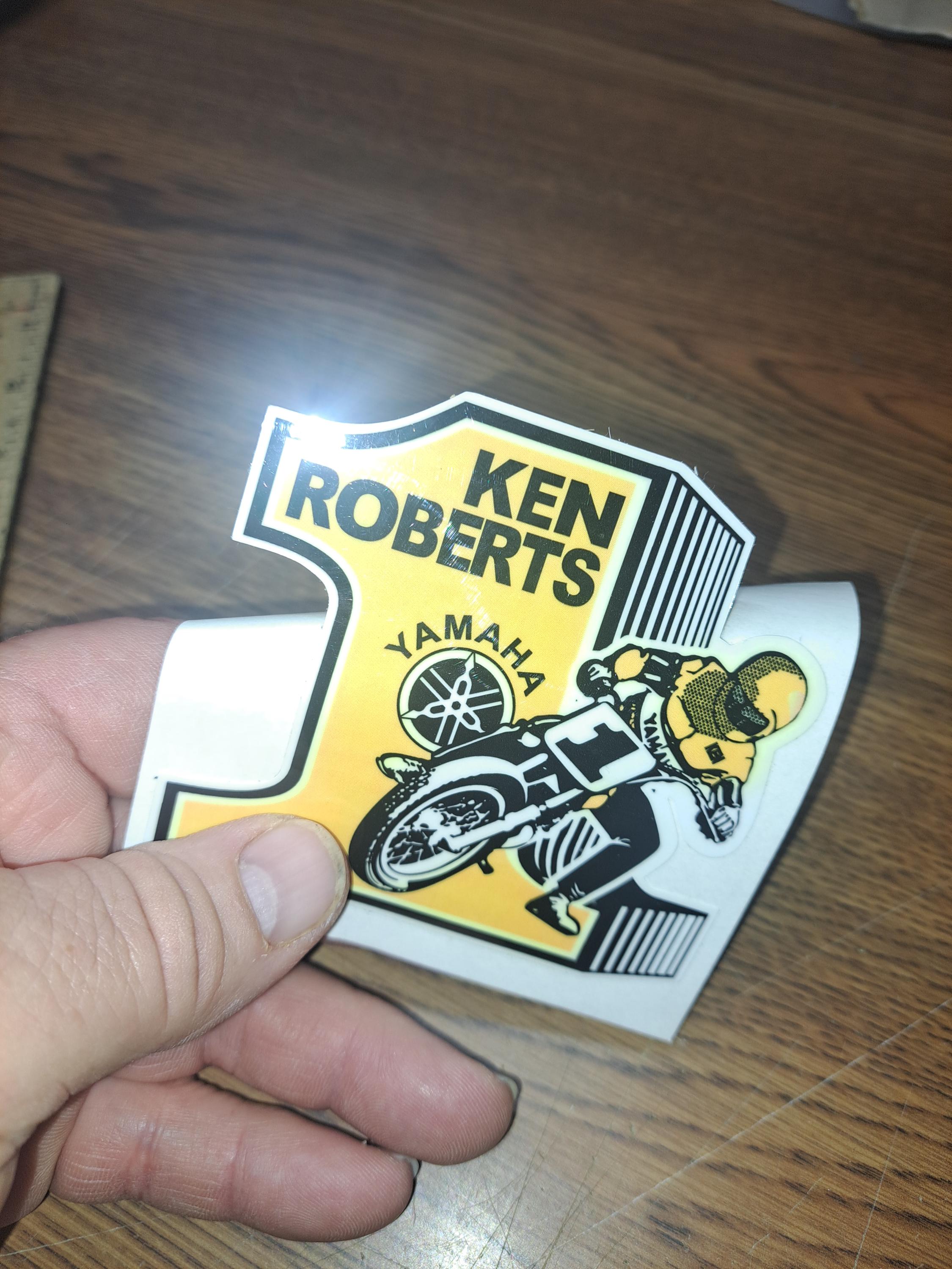 Vintage Flat Track #1 Racing Decal - Etsy