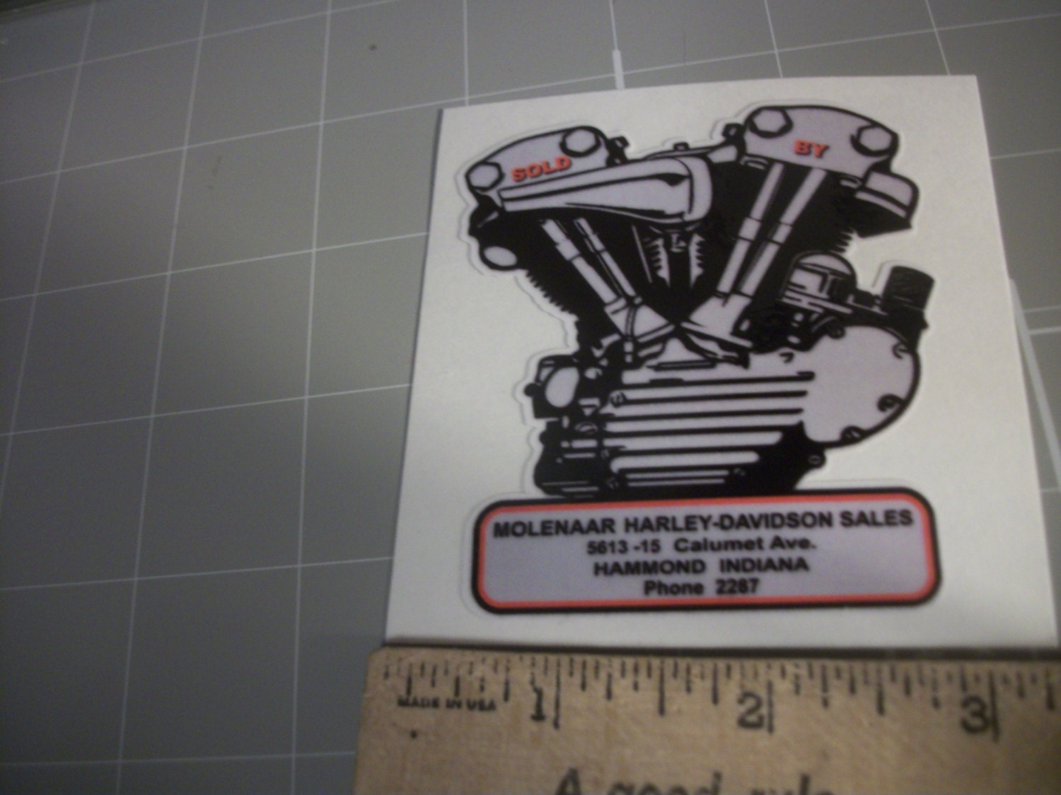 Molenaar Cycles Knucklehead Dealer Decal - Etsy