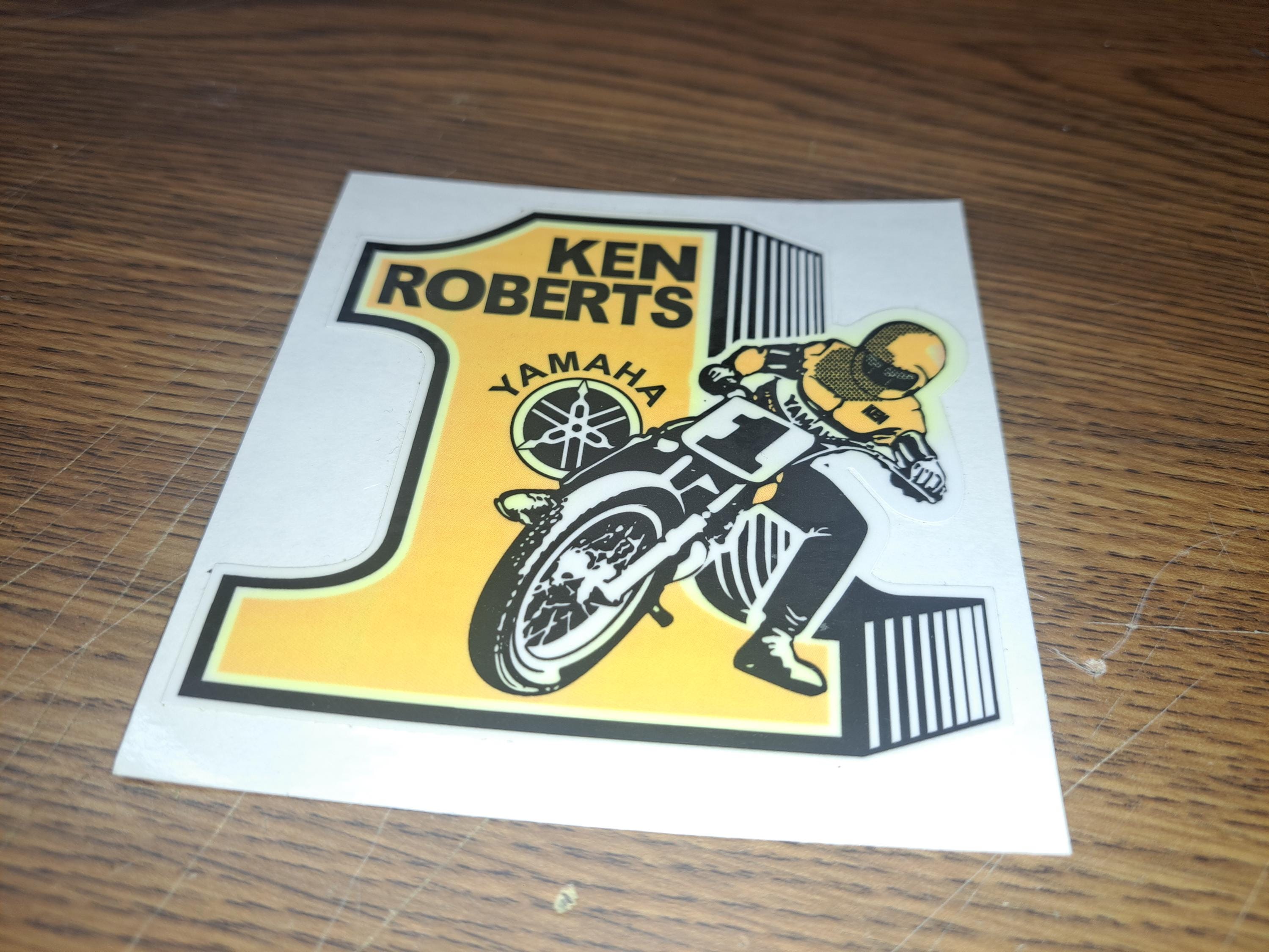 Vintage Flat Track #1 Racing Decal - Etsy