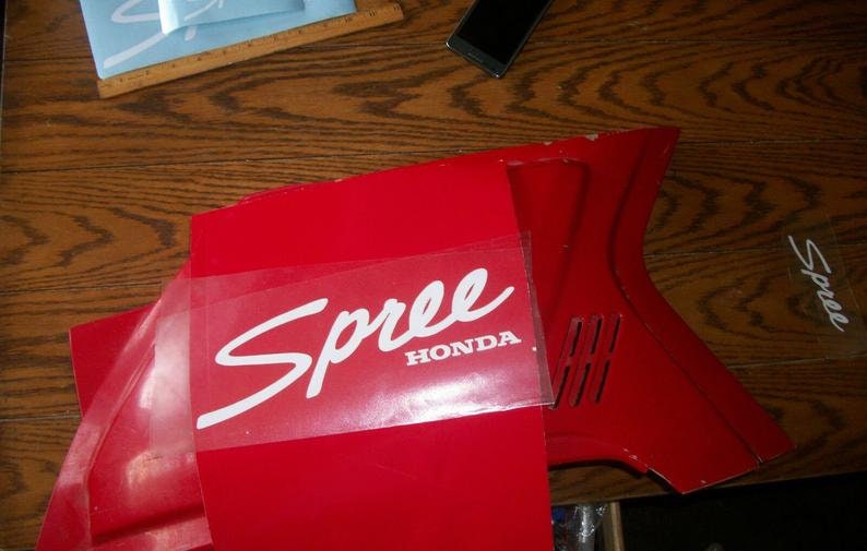 Honda Spree Decals 1 - Etsy