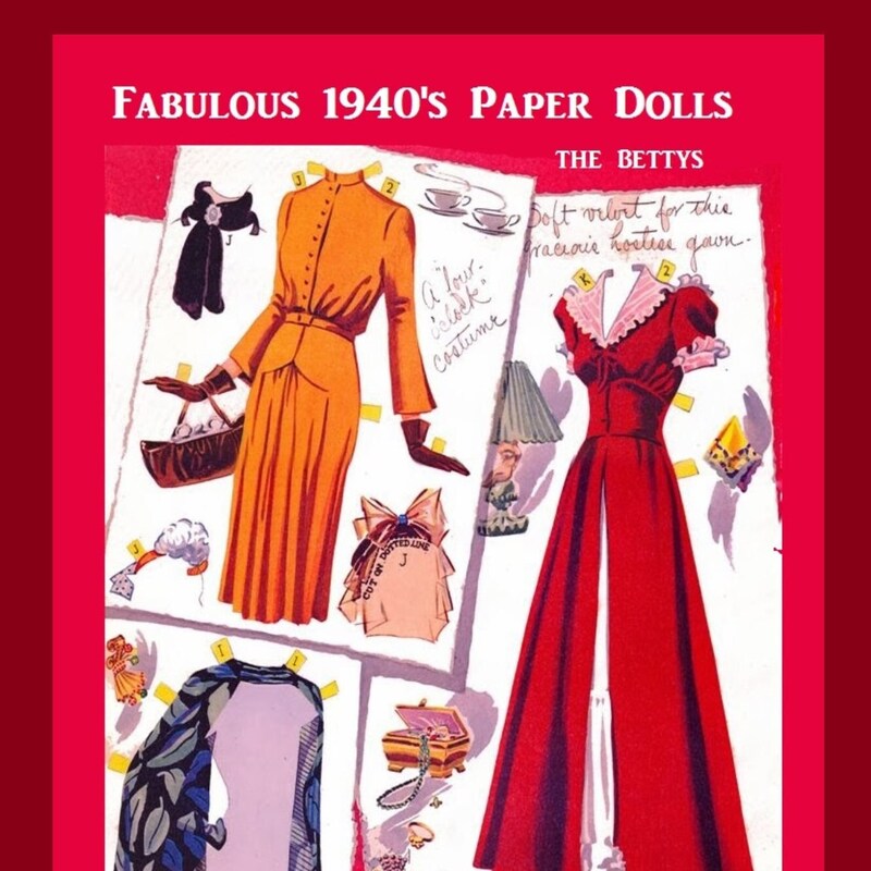 1940s Paper Dolls - Etsy