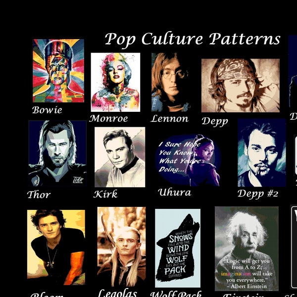 Bowie Cross Stitch - Etsy