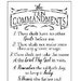 Ten Commandments PATTERN, Counted Cross Stitch, Rug Hooking, Plastic ...