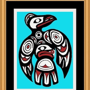 Salish Raven BEADWORK Tapestry Patterns-perler + Bead Loom + Peyote ...