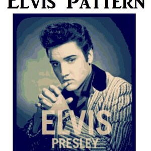 Elvis Presley PATTERN for Counted Cross Stitch-rug Hooking-plastic ...
