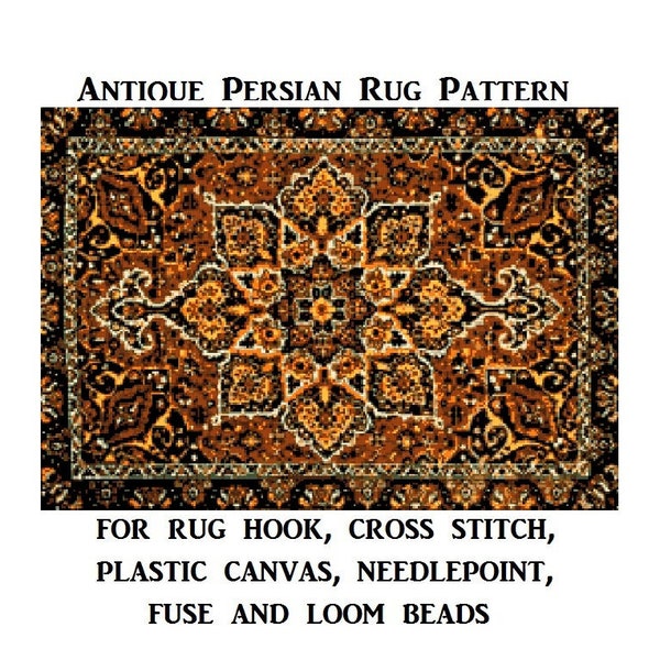 Persian Rug Cross Stitch Pattern - Etsy