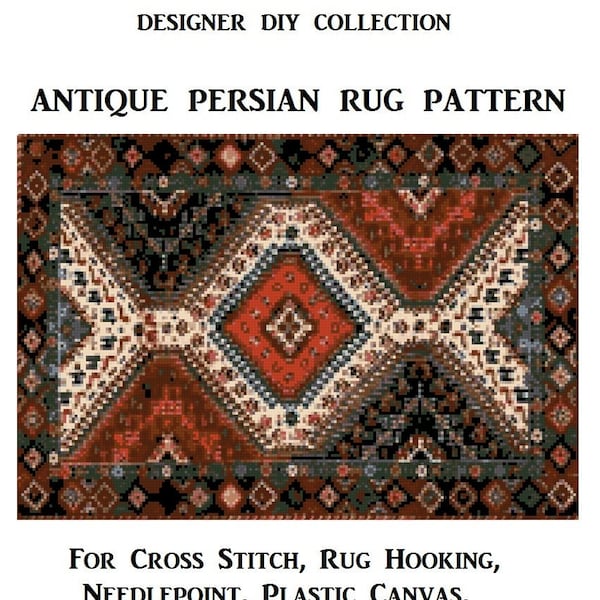 Persian Rug Cross Stitch Pattern - Etsy