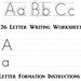 Printable Handwriting Worksheets for Homeschool, 26 Alphabet Practice ...