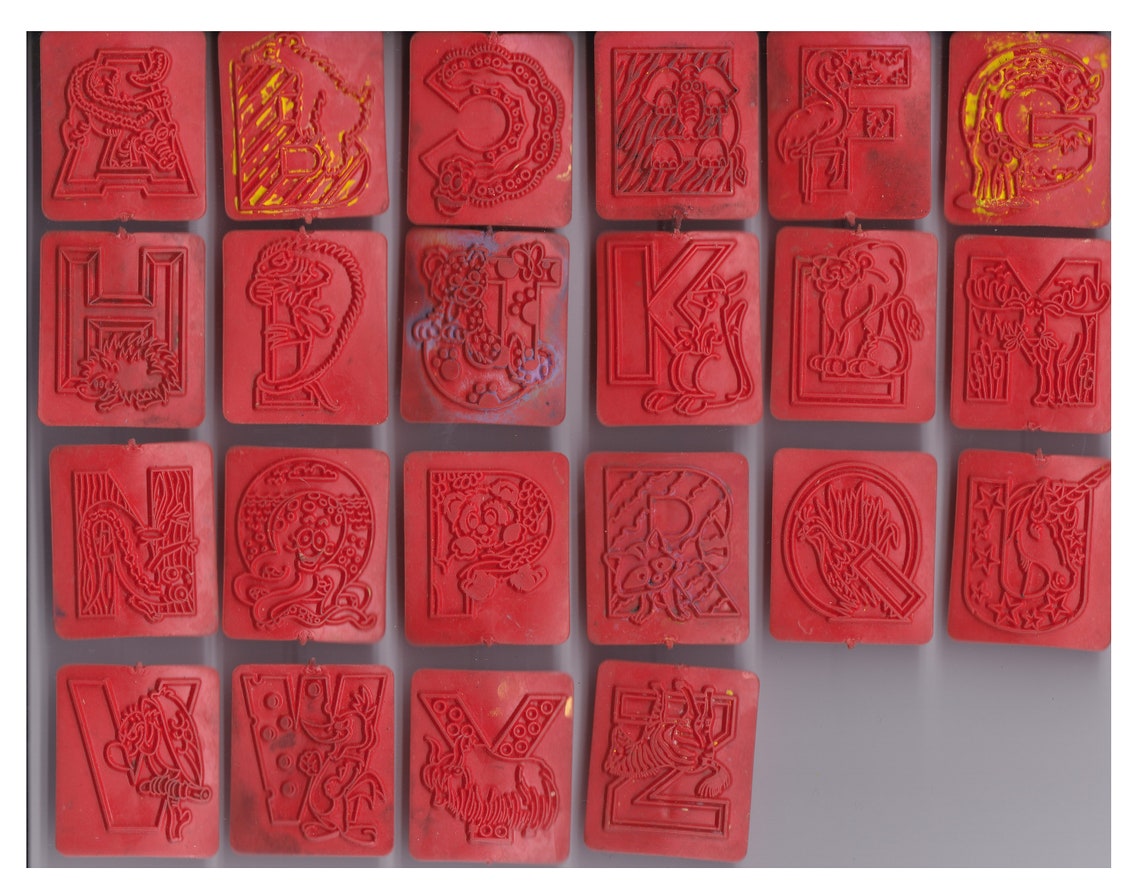 Cute Rubber Stamps Ink Stamp Journal & Scrapbooking Paper | Etsy