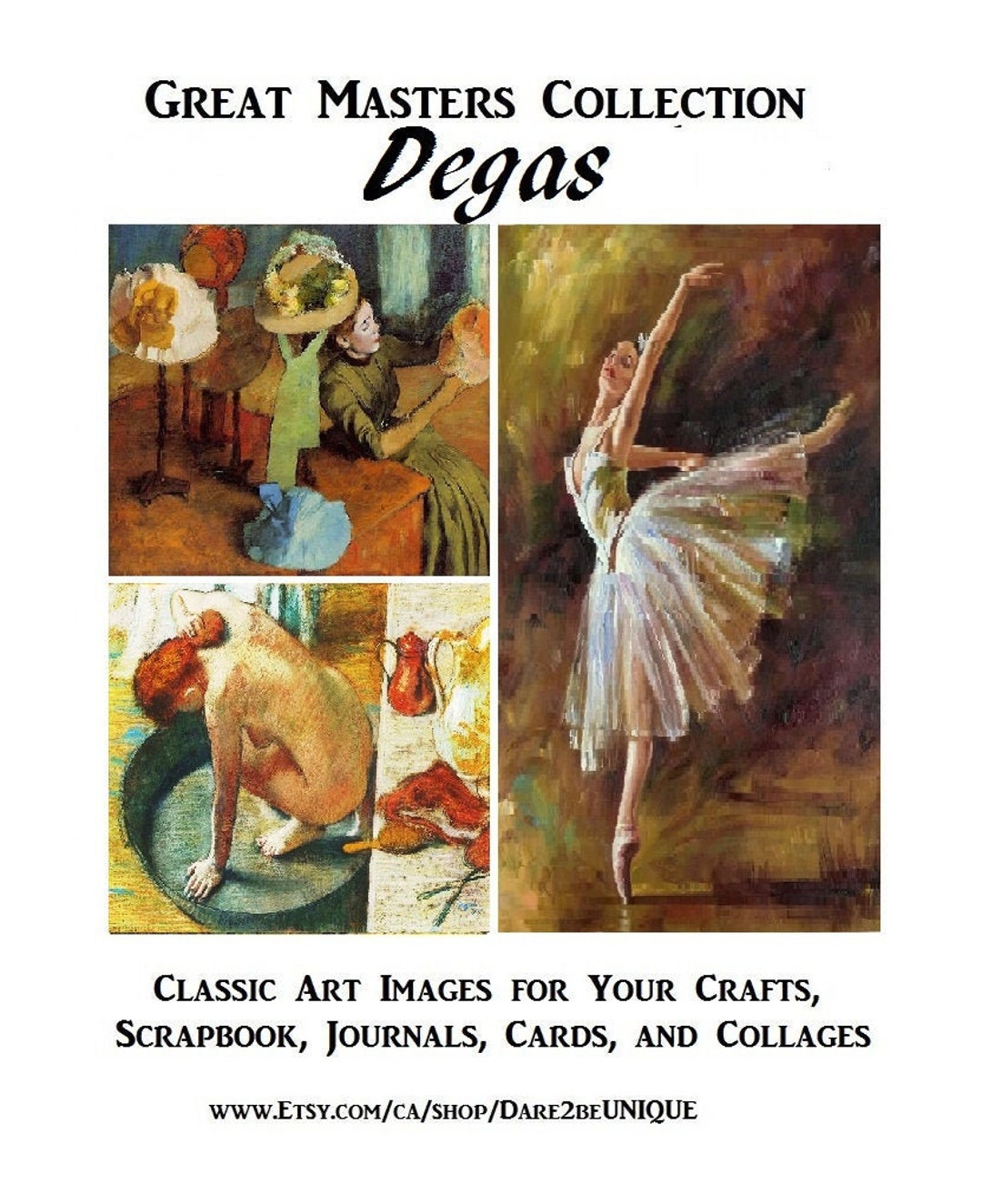 96pcs Degas COLLAGE Kit Wall Mural Scrapbooking Paper - Etsy
