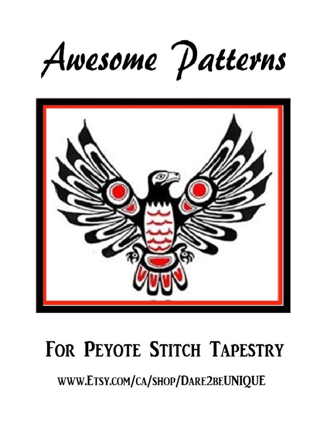 Salish Eagle BEADWORK Patterns-perler + Bead Loom + Peyote + Brick ...