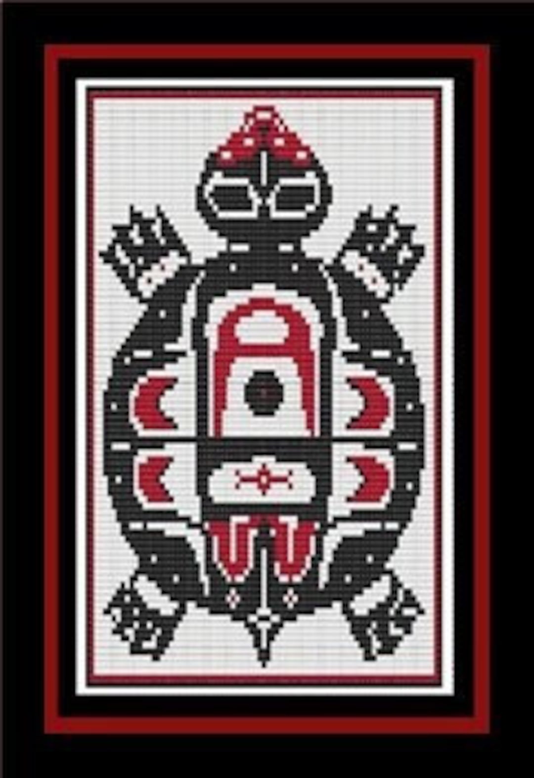 Salish Turtle BEADWORK Patterns-perler Bead Loom Brick Peyote Stitch ...