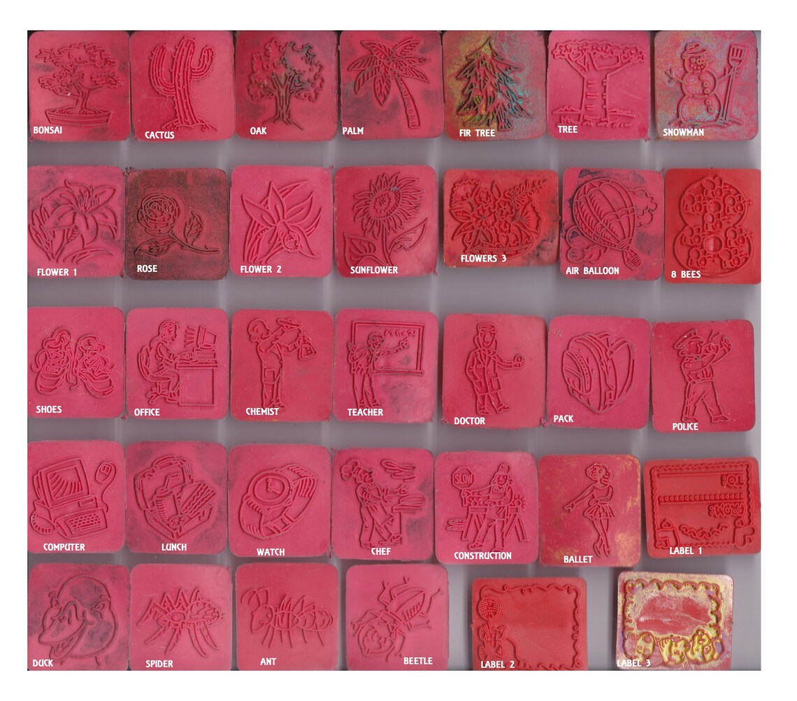 Cute Rubber Stamps Ink Stamp Journal & Scrapbooking Paper | Etsy