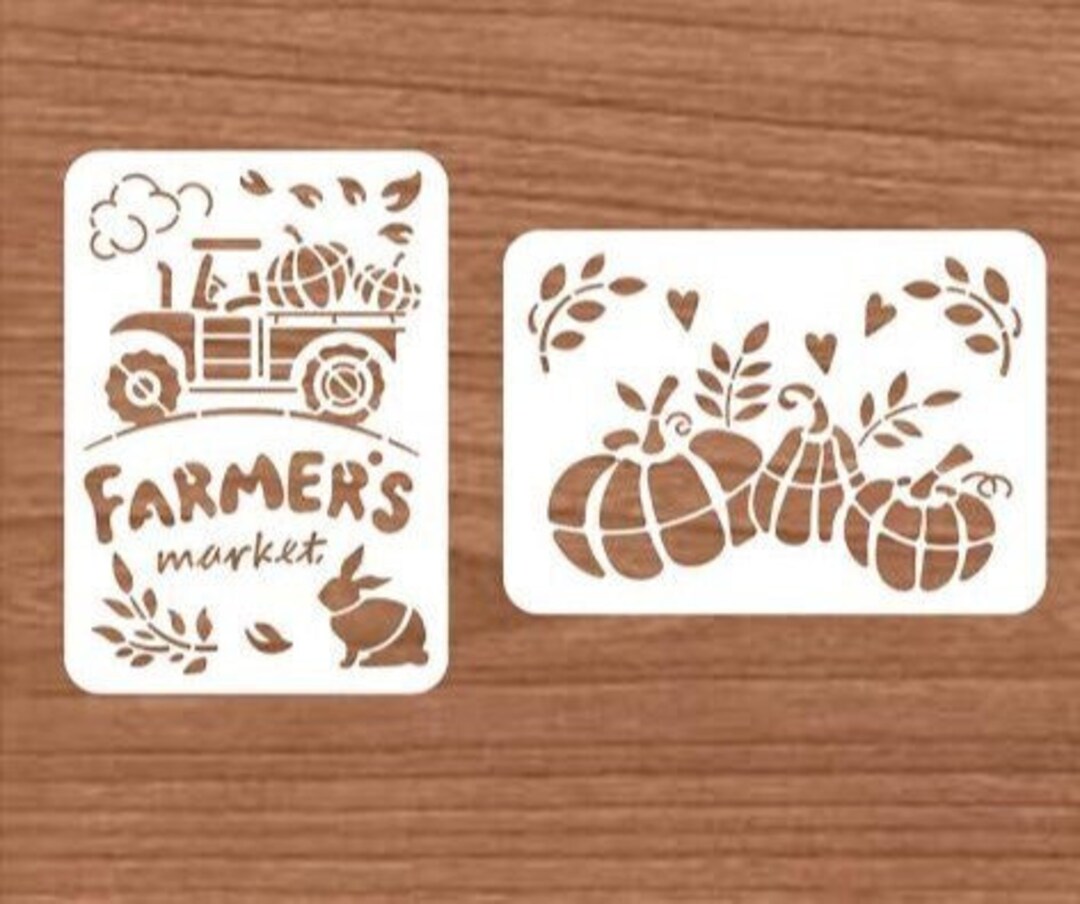 12 Farm Sign Stencils-paint & Draw 0n Walls-doors-cars-fabric-windows ...
